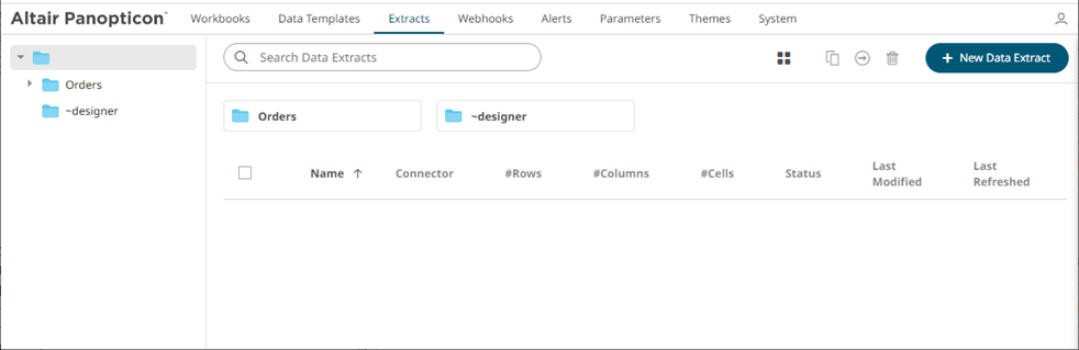 Altair Panopticon Visualization Server Installation and Reference Help - Creating Data Extracts