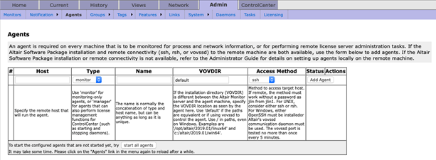 Add and Configure an Agent using the Web GUI