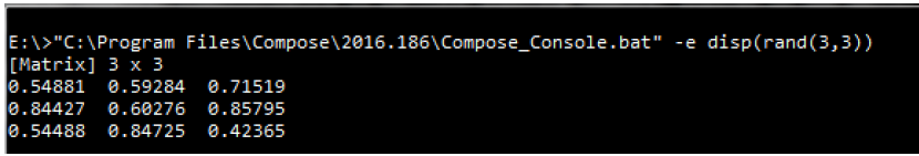 Compose-3030: Using Compose and OML in Batch Mode