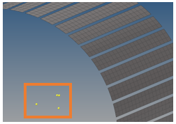 Creation of the mechanical mesh in HyperMesh