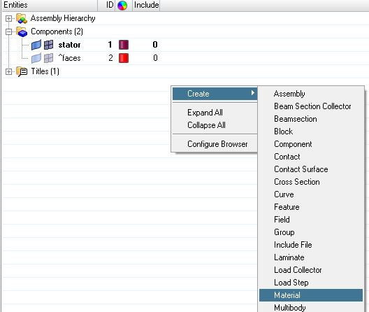 NVH analysis in OptiStruct with data setting in HyperMesh