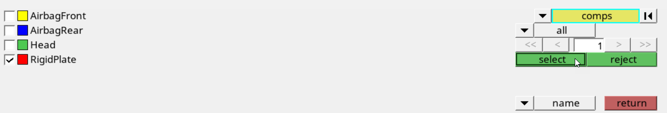 HM-4615：LS-DYNAを用いたモデルのインポート、エアバッグと接触の定義、および表示されているものだけのエクスポート