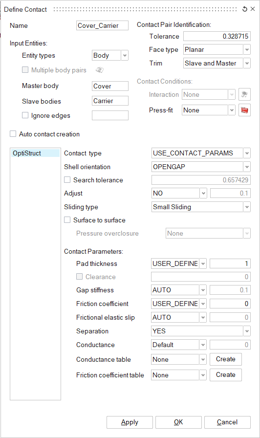 OS-SL-T: 1030 Preloaded Modal Frequency Response Analysis