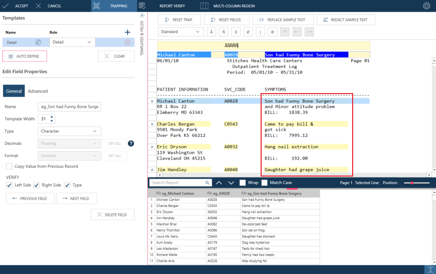 Monarch Help - Capturing Multiple Line Fields