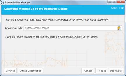 Monarch Install Guide - Deactivating Monarch Offline