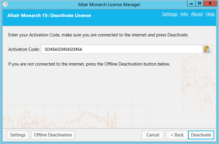 Monarch Install Guide - Deactivating Monarch Using the License Manager