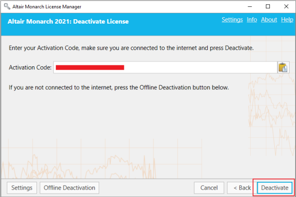 Altair Monarch Installation and Activation Guide - License Deactivation