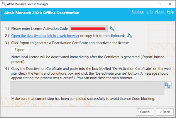 Altair Monarch 2021 Installation and Activation Guide - Deactivating Monarch Offline