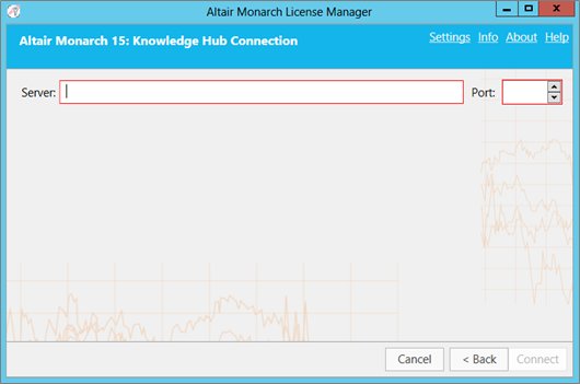 Altair Monarch License Manager - Connection via Knowledge Hub