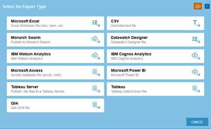Data Prep Studio Help - Exporting to CSV, Microsoft Excel,
