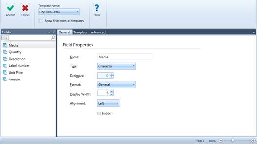 Data Prep Studio Help - Using the Field Definition Window