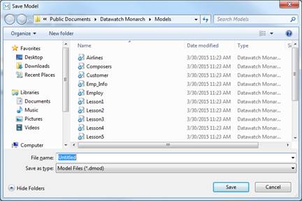 Data Prep Studio Help - Saving Model Files to a Local Folder