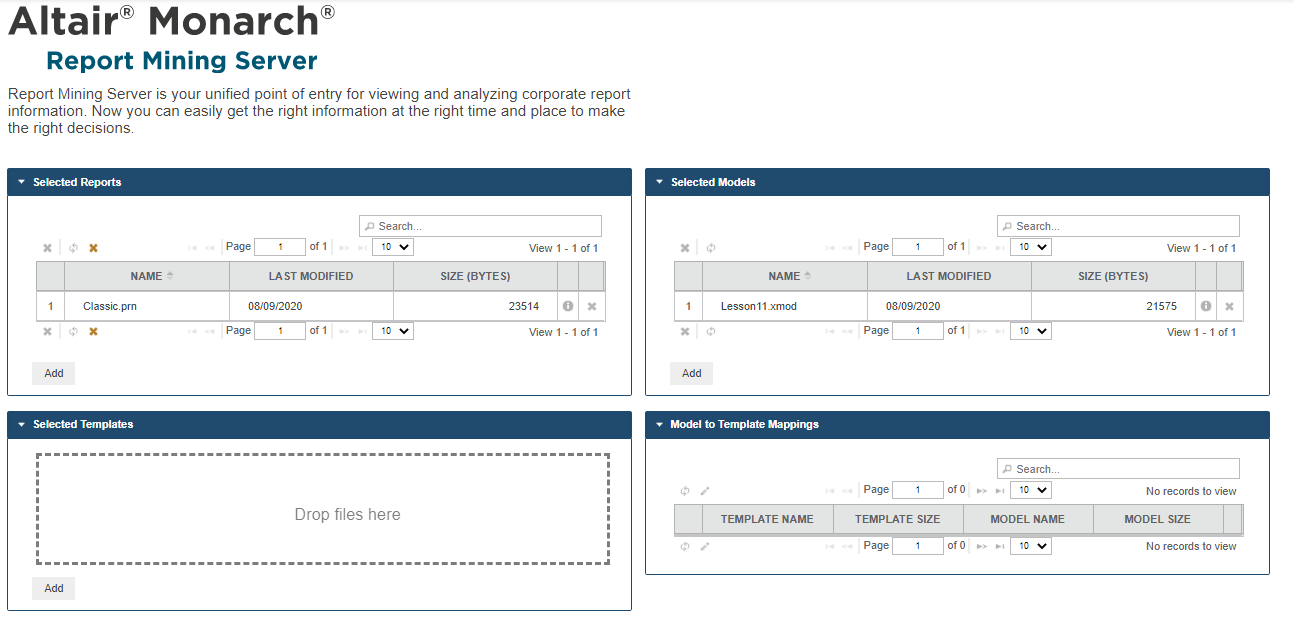 Monarch Server v2021.0 Report Mining Server User Guide EN - My Home Page