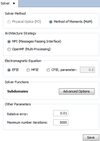 Example 9: Parameters, Frequency Sweep, Far and Near Field
