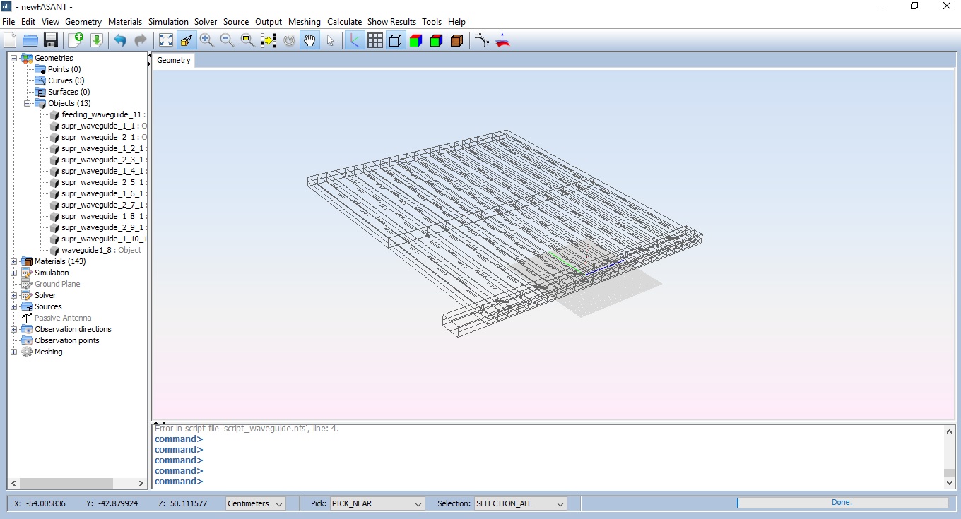 Example 2: Design of an Array of Slotted Waveguides