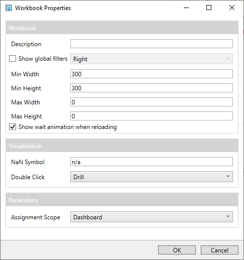 Altair Panopticon Designer Help - Workbook Properties