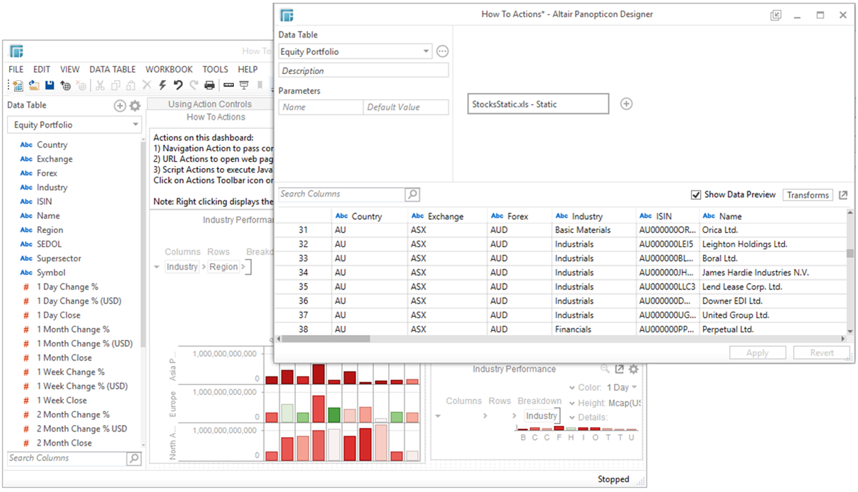 Altair Panopticon Designer Help - Working with Both Workbook and Edit ...