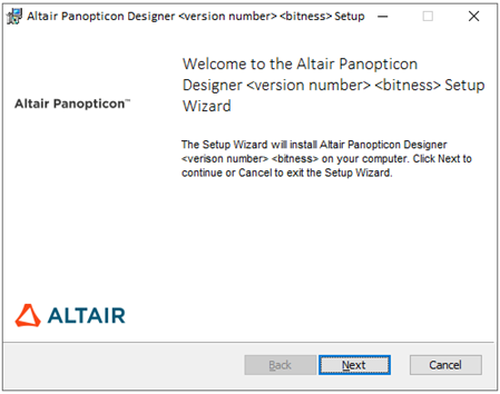 Altair Panopticon Designer (Desktop) Installation Help - [2 ...