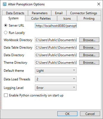 Altair Panopticon Designer (Desktop) Installation Help - Python Integration