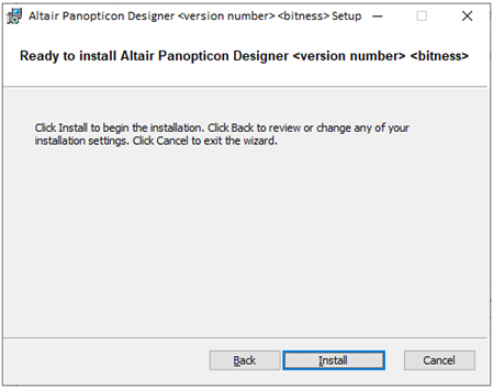 Altair Panopticon Designer (Desktop) Installation Help - [2 ...