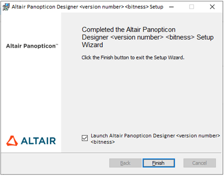 Altair Panopticon Designer (Desktop) Installation Help - [2 ...