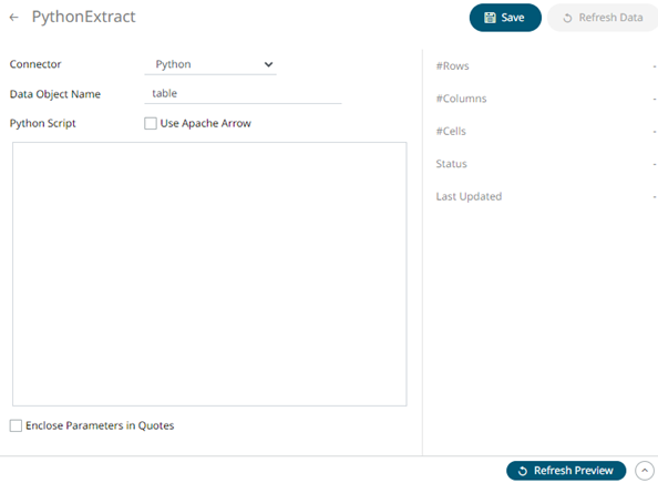 Altair Panopticon Visualization Server Installation and Reference Help - Creating Data Extract ...