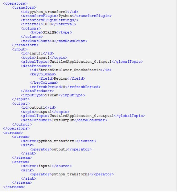 Altair Panopticon Streams Server Installation and Reference Help - Example